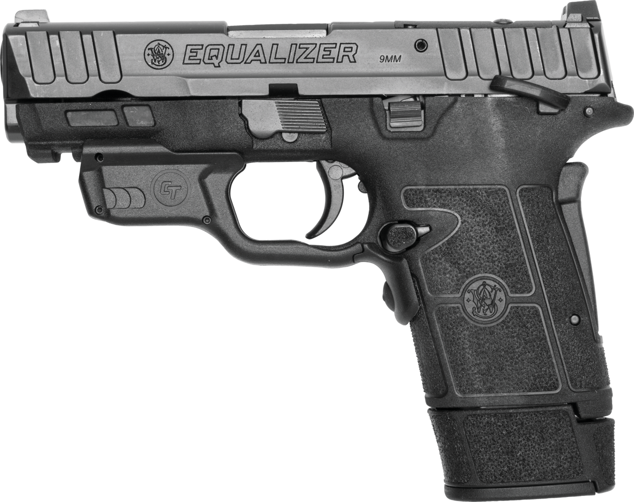 SMITH & WESSON EQUALIZER 9MM W/ CRMSN TRC LSRGUARD 3.675in. 10RD,13RD,15RD - Semi Auto Pistols ...