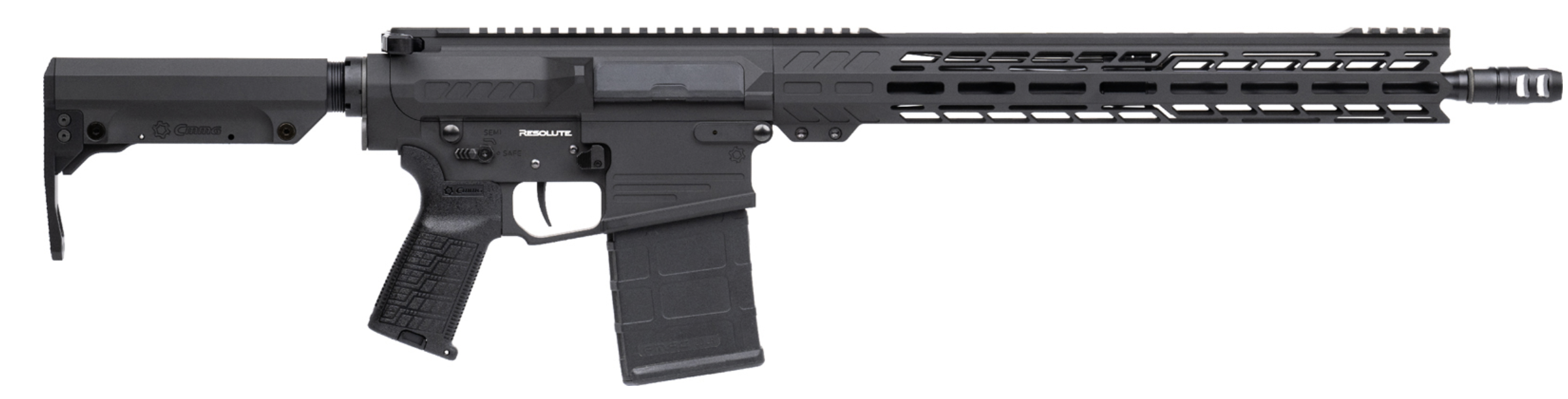 CMMG RESOLUTE, MK3 8.6 BLK OUT 16.1in. RFL ARMOR BLACK - Semi Auto ...