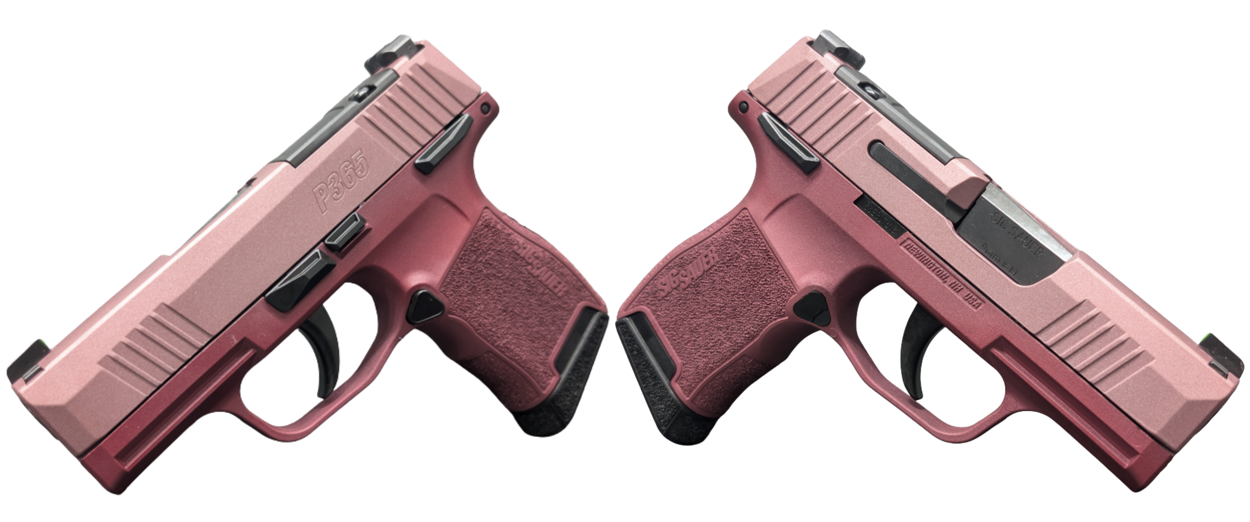 SIG SAUER P365 CRANBERRY BLUSH TWO TONE 9MM PSTL 3.10" BLK O.R. 2-10RD ...
