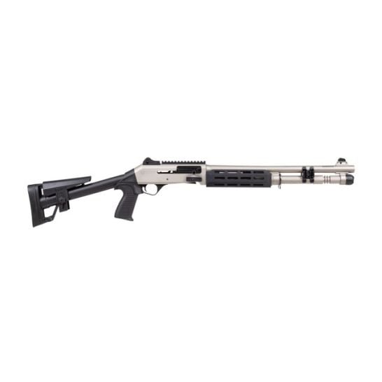 PANZER ARMS M4 SPEED PRO 12G 18.5" PORTED BBL, MARINE/NICKEL, MLOK HG ...